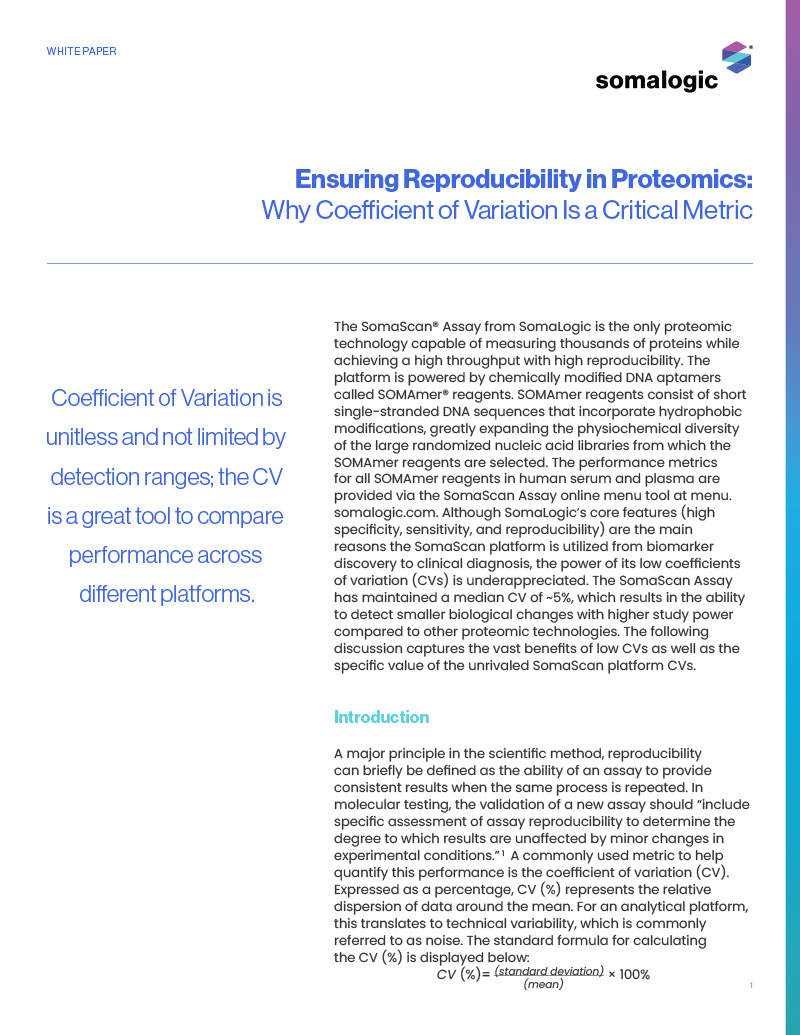Coefficients of Variation - SomaLogic