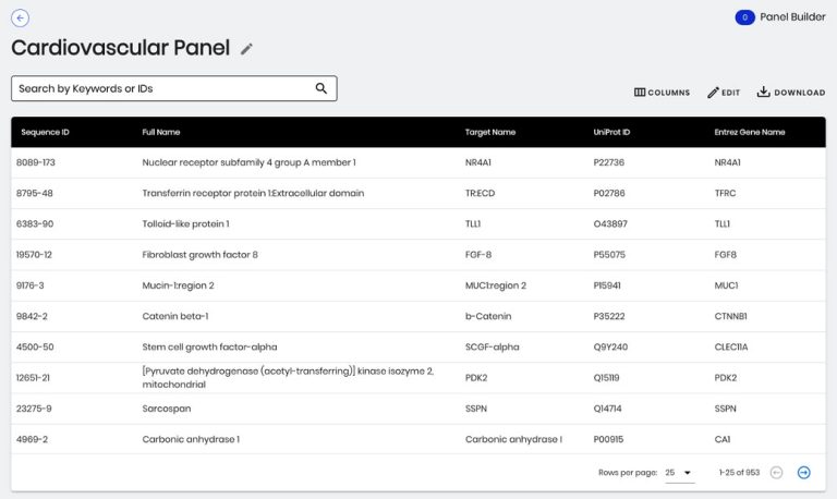 SomaScan Menu - SomaLogic
